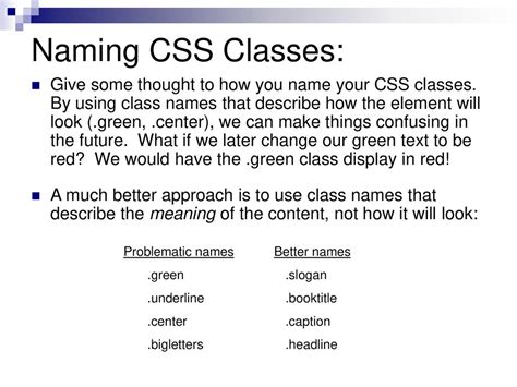Css Class Naming Rules What Are The Naming Conventions For Css