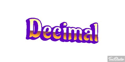 Decimal Palavra Desenhos De Logotipo Em  Animado Decimal Palavra Desenhos De Logotipo Em  Animado