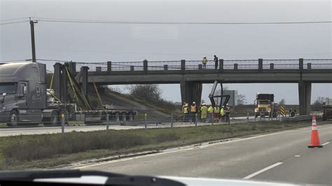 Highway 99 Overpass Damage After Truck Hit Rvancouver