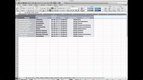 Ajustar El Texto En Excel 2011 Youtube