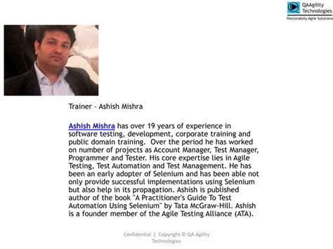 Selenium Certification Program Ppt