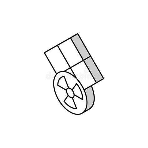 Hazardous Materials Tool Work Isometric Icon Vector Illustration Stock