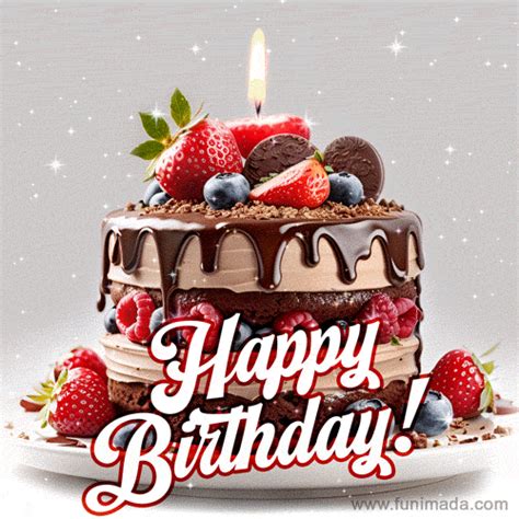 Happy Birthday Images Animated  Animated S Happy Birthday Cake