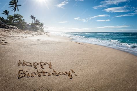 Happy Birthday Beach Sunset