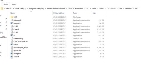 Visual C Vc 2017 Could Not Find Vc Tools Version 141627023
