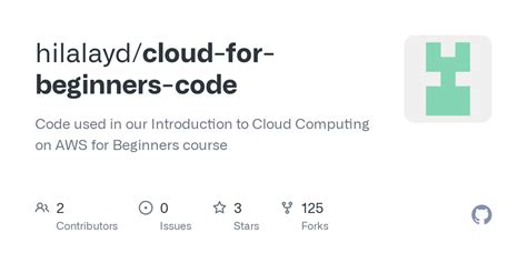 Github Hilalayd Cloud For Beginners Code Code Used In Our Introduction To Cloud Computing On
