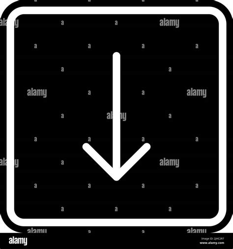 Basic Ui Down Arrow Stock Vector Image And Art Alamy