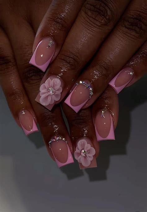 Heat Up Your Look With These May Nail Designs Short Pink Nails Cute