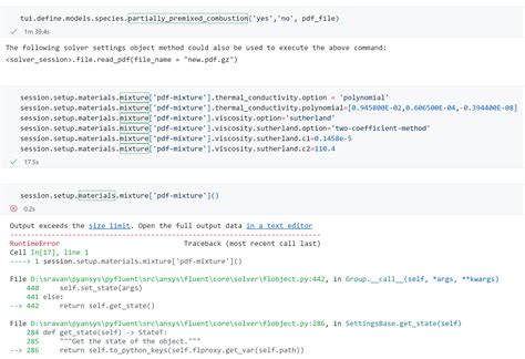 Getting The State Of Material After Setting Combustion Model Gives Error · Issue 2118 · Ansys