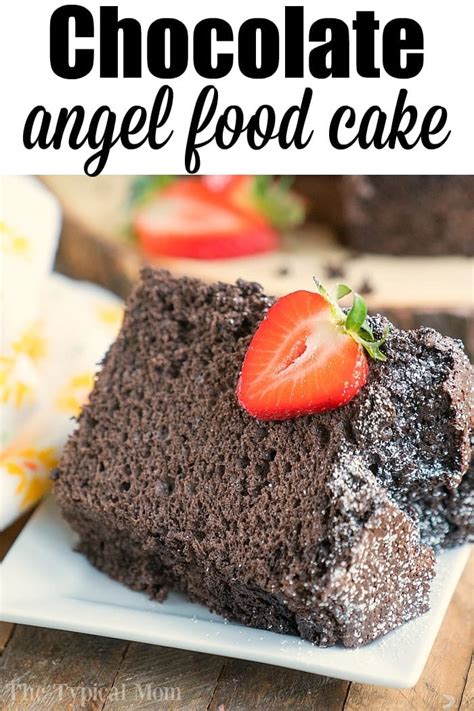 3 Ingredient Chocolate Angel Food Cake Recipe With Cocoa