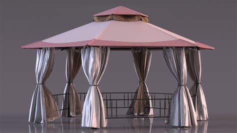 Garden Fabric Canopy 3d Model 21 3ds Blend C4d Fbx Max Ma Lxo Obj Free3d