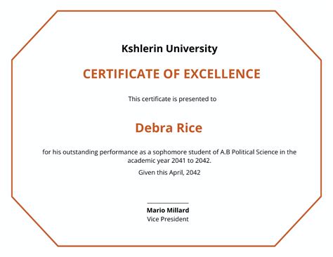 Free University Certificate Sample Template To Edit Online