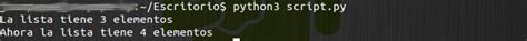 listas en python