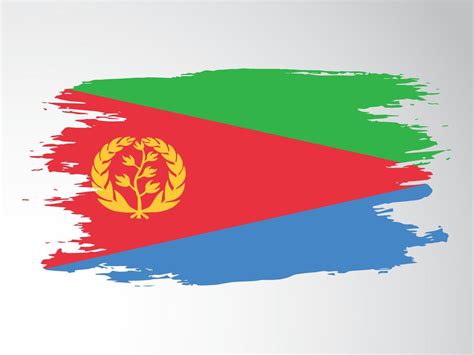 Eritrea Vector Flag Hand Drawn With A Brush 20257248 Vector Art At Vecteezy
