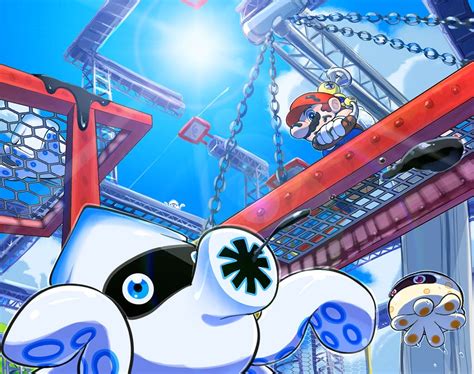 Mario Fludd And Gooper Blooper Mario And 1 More Drawn By Hoshi