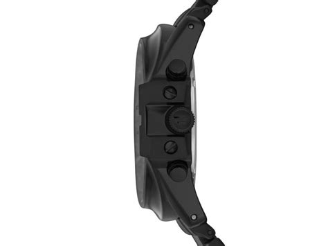 [Reseller] - Diesel Men's Master Chief Three-Hand Black Stainless Steel ...