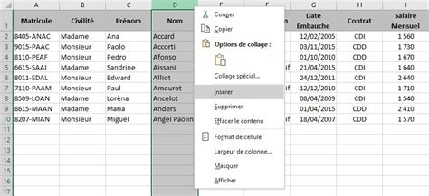 Manipulez Les Lignes Et Les Colonnes Openclassrooms