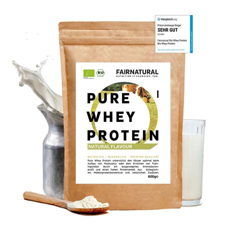 Organic Whey Protein Powder Neutral Flavor No Additives 600g Sugar