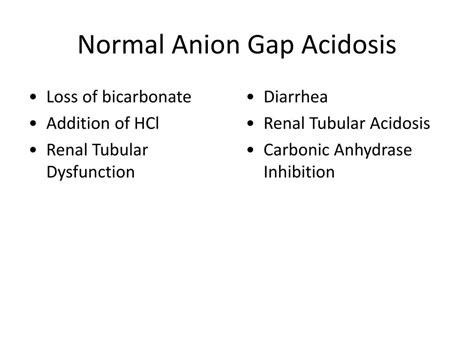 Anion Gap Normal Range
