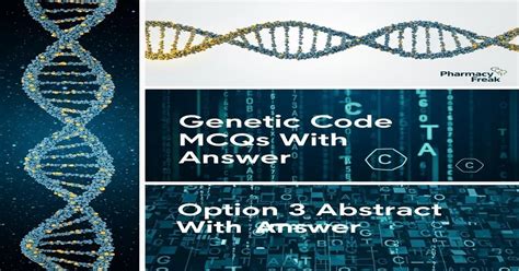 Genetic Code Mcqs With Answer