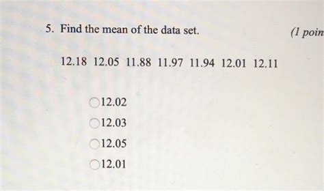 solved 7 find the midrange of the data set 10 911 8 671