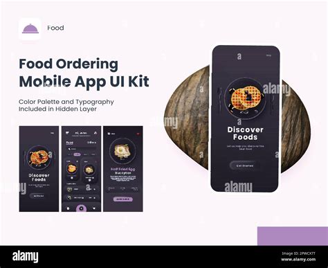 Food Ordering Mobile App Ui Kit With Multiple Screens For Restaurant Or