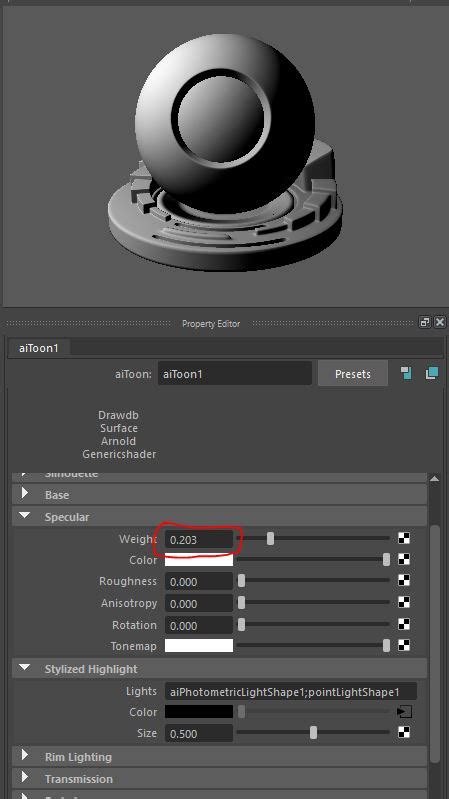 Solved Ai Toon Shader Stylized Highlights Not Working Autodesk Community