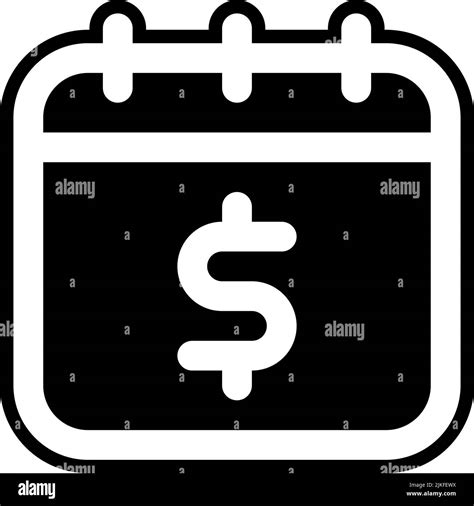 calendar icon black vector illustration stock vector image and art alamy