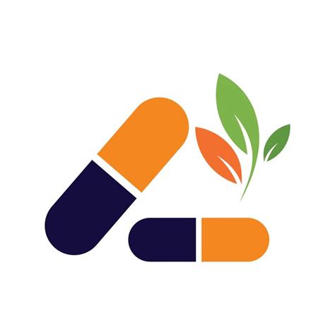 Premium Vector Herbal Supplement Natural Medicine Logo Template