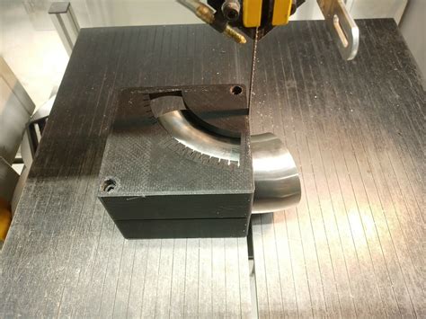 Stl File 3d Print File For 48 Mm Radius 83mm Elbow Cutting Fixture 📁・template To Download And