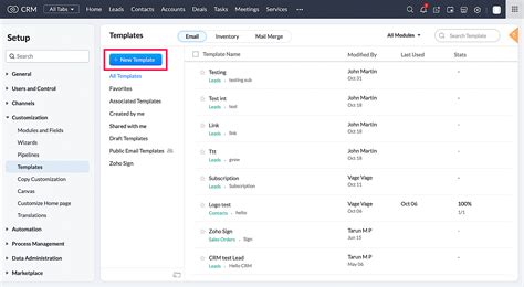 Zoho Crm Email Templates