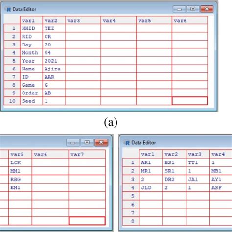 the manual data entry workflow frame a illustrates the required header