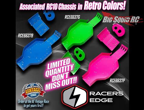 Racers Edge Retro Colored Associated Rc10 Chassis Big Squid Rc Rc