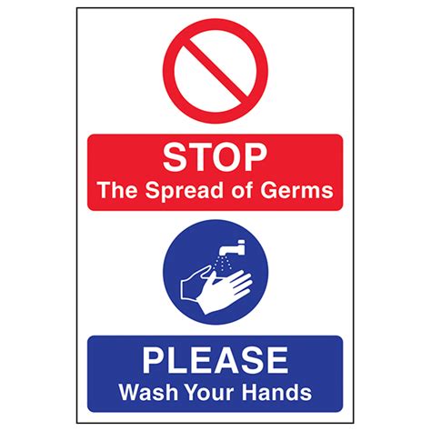 Stop The Spread Of Germs Removable Vinyl