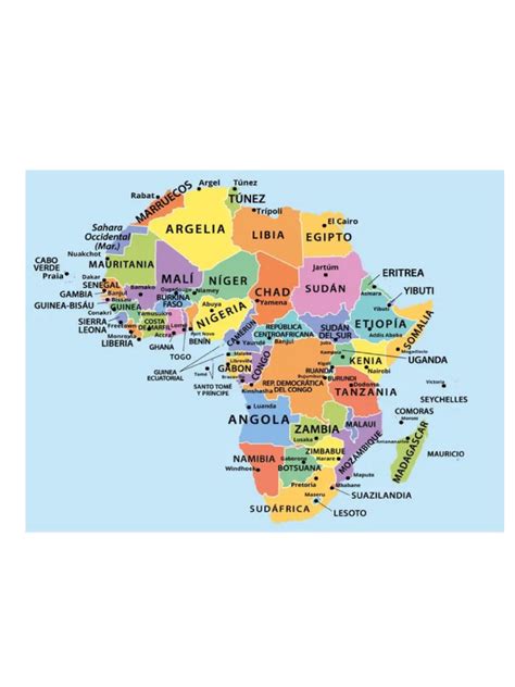 Mapa Político De Africa Pdf