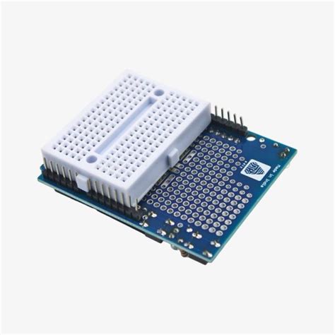 arduino uno prototype shield with mini breadboard syb 170 proto shied