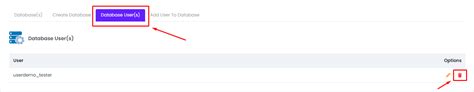 How To Removedelete A Database User In Webuzo