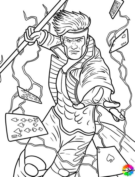 X Men Gambit Coloring Pages [2025]