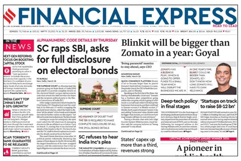 Financial Express Epaper Today Pdf Download Epaperwave