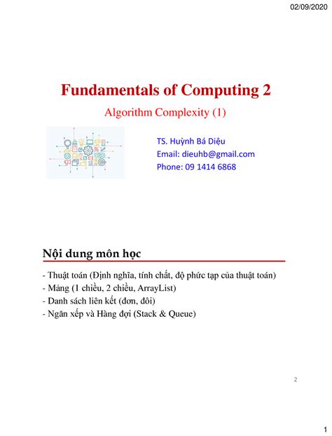 Fundamentals Of Computing Lecture Algorithm Complexity Fundamentals Of Computing TS