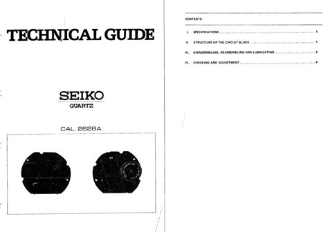 Seiko Caliber 2628 Watch Movement Guide