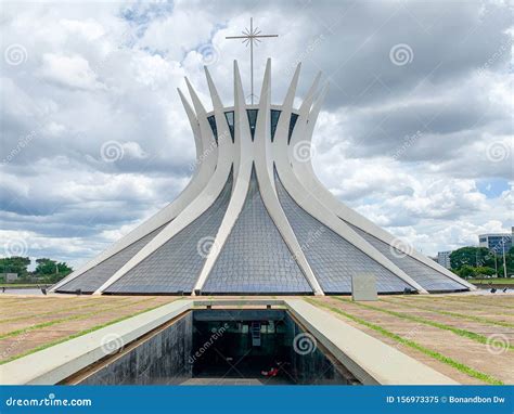 The Cathedral Of Brasilia Brazil Editorial Image Image Of Cross