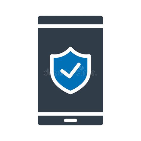 Mobile Security Isolated Vector Icon Which Can Easily Modify Or Edit
