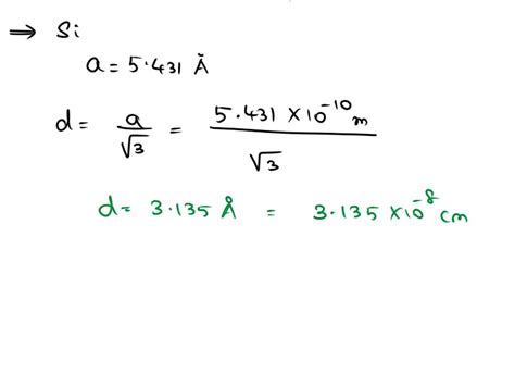 Solved How To Calculate The Distance Between Two Nearest Atoms In Cm