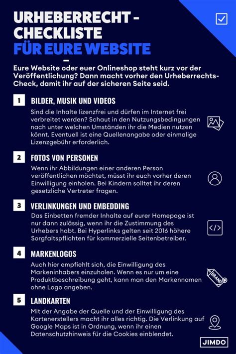 Tipps Zum Urheberrecht Im Internet Urheberrecht Checkliste