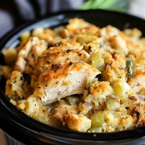 Crock Pot Chicken And Stuffing Etastyrecipes Easy Recipes