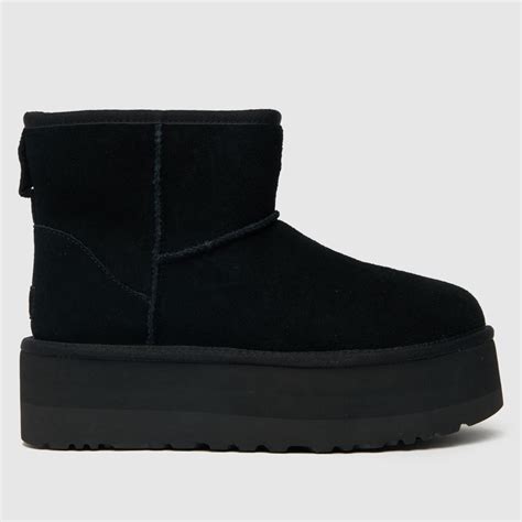Ugg Black Classic Mini Platform Boots Shoefreak