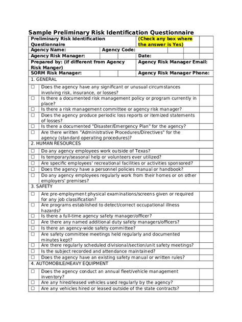 Risk Assessment Templates For Schools Ncejomunicipaldechinu
