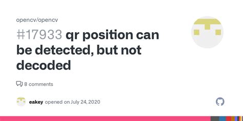 Qr Position Can Be Detected But Not Decoded Issue Opencv Opencv GitHub