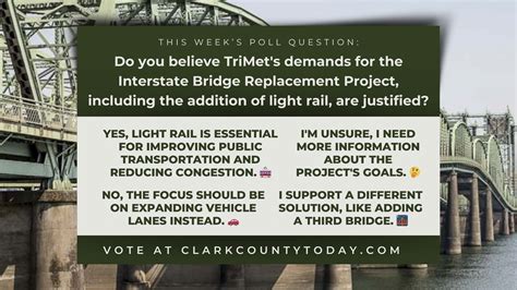 Poll Do You Believe Trimets Demands For The Interstate Bridge